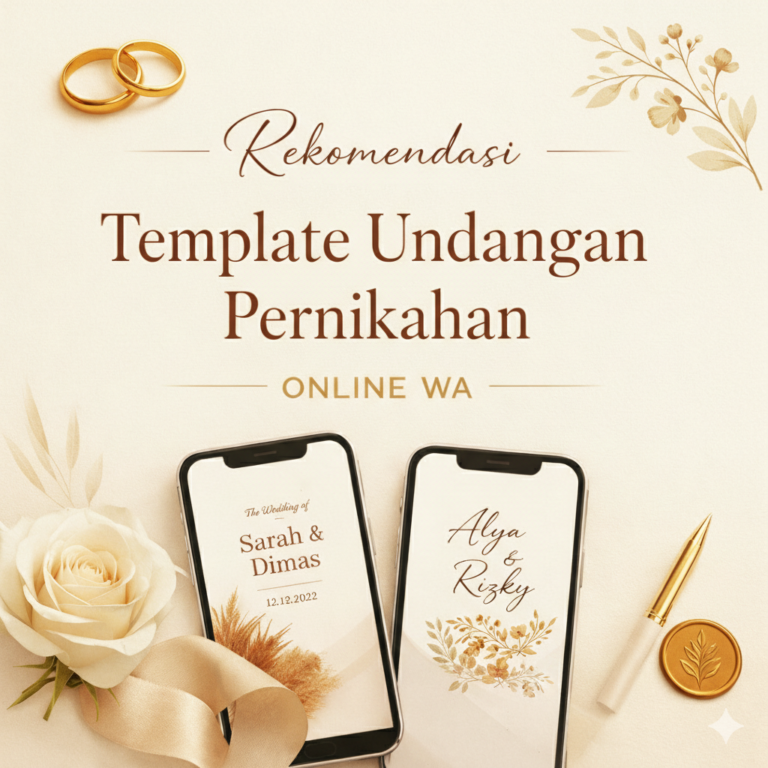 Rekomendasi Template Undangan Pernikahan Online WA - Akunbisnis.com