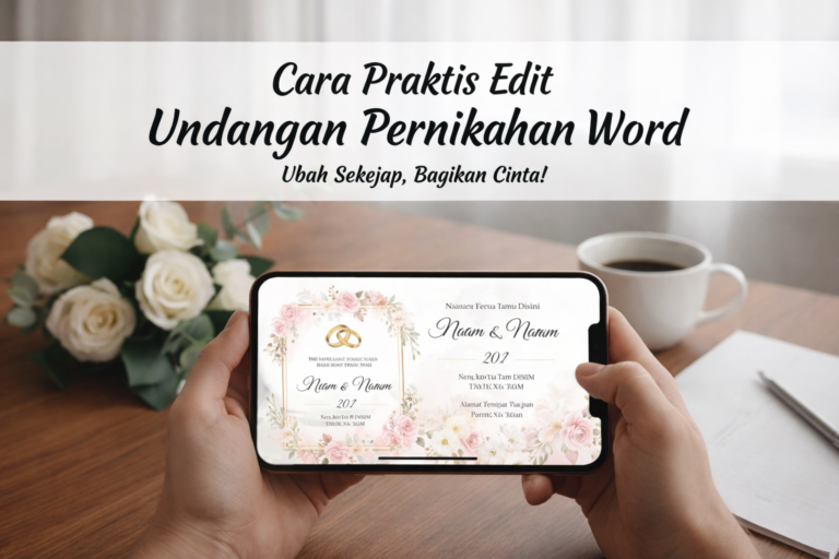 Cara Praktis Edit Undangan Pernikahan Word Pakai HP - Akunbisnis.com
